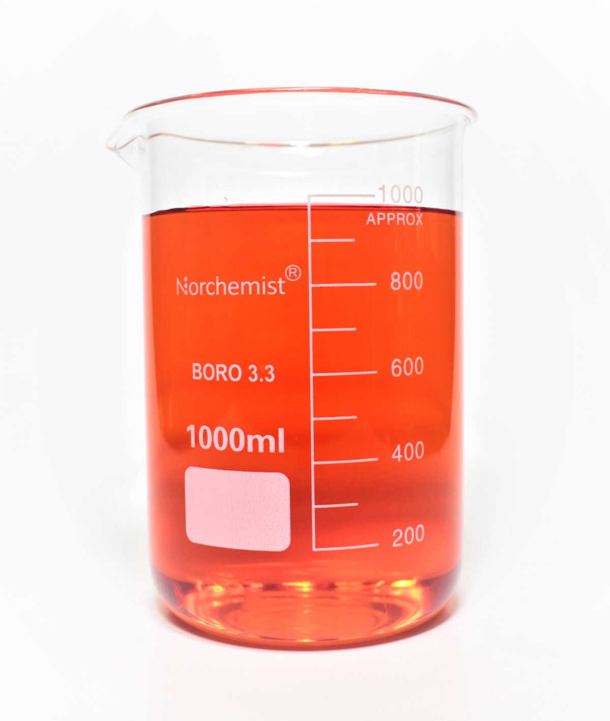 Beaker, Borosilicate Glass, 1000 ml - Norchemist