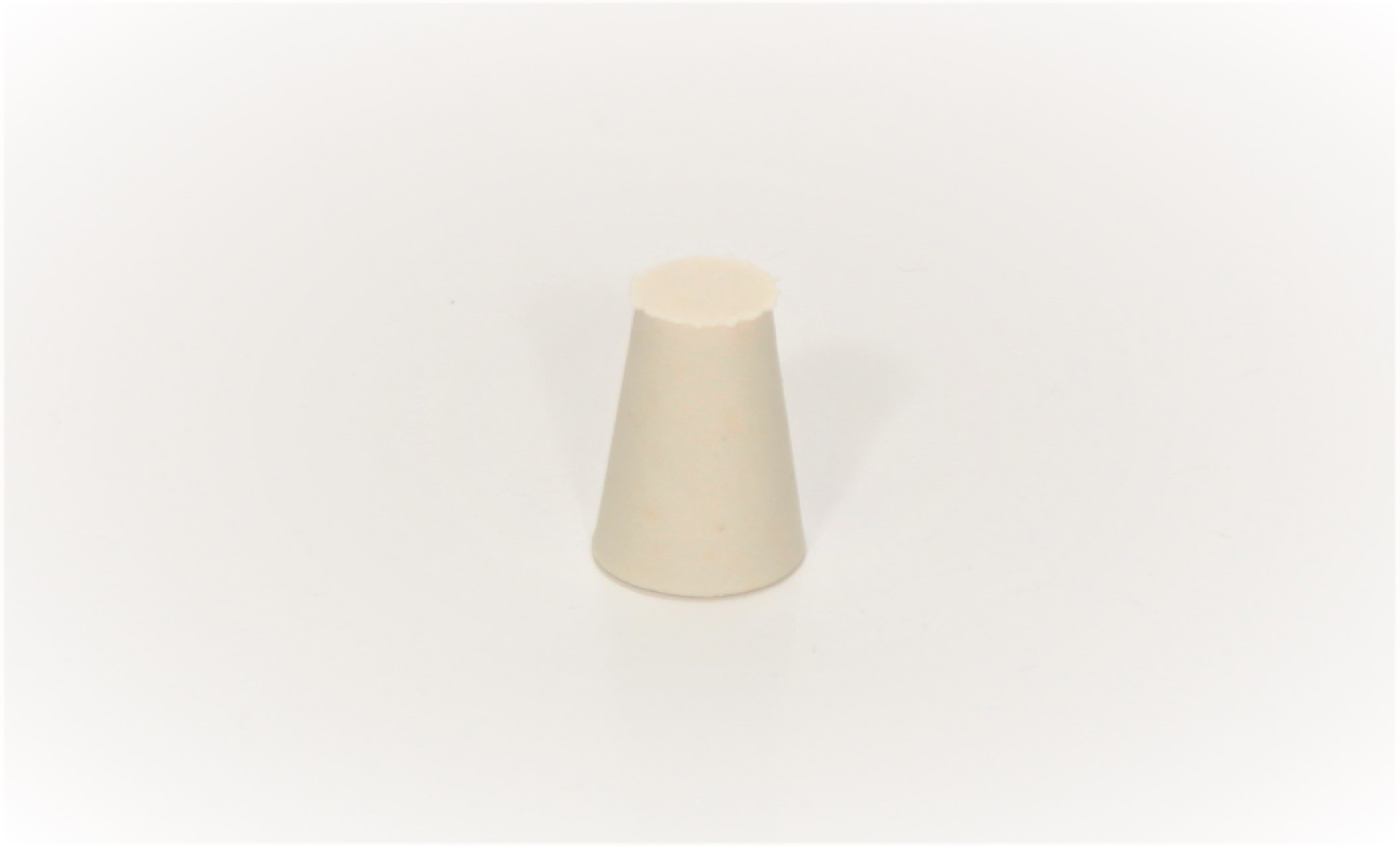 Rubber Stopper, # 0, Solid, White – Norchemist