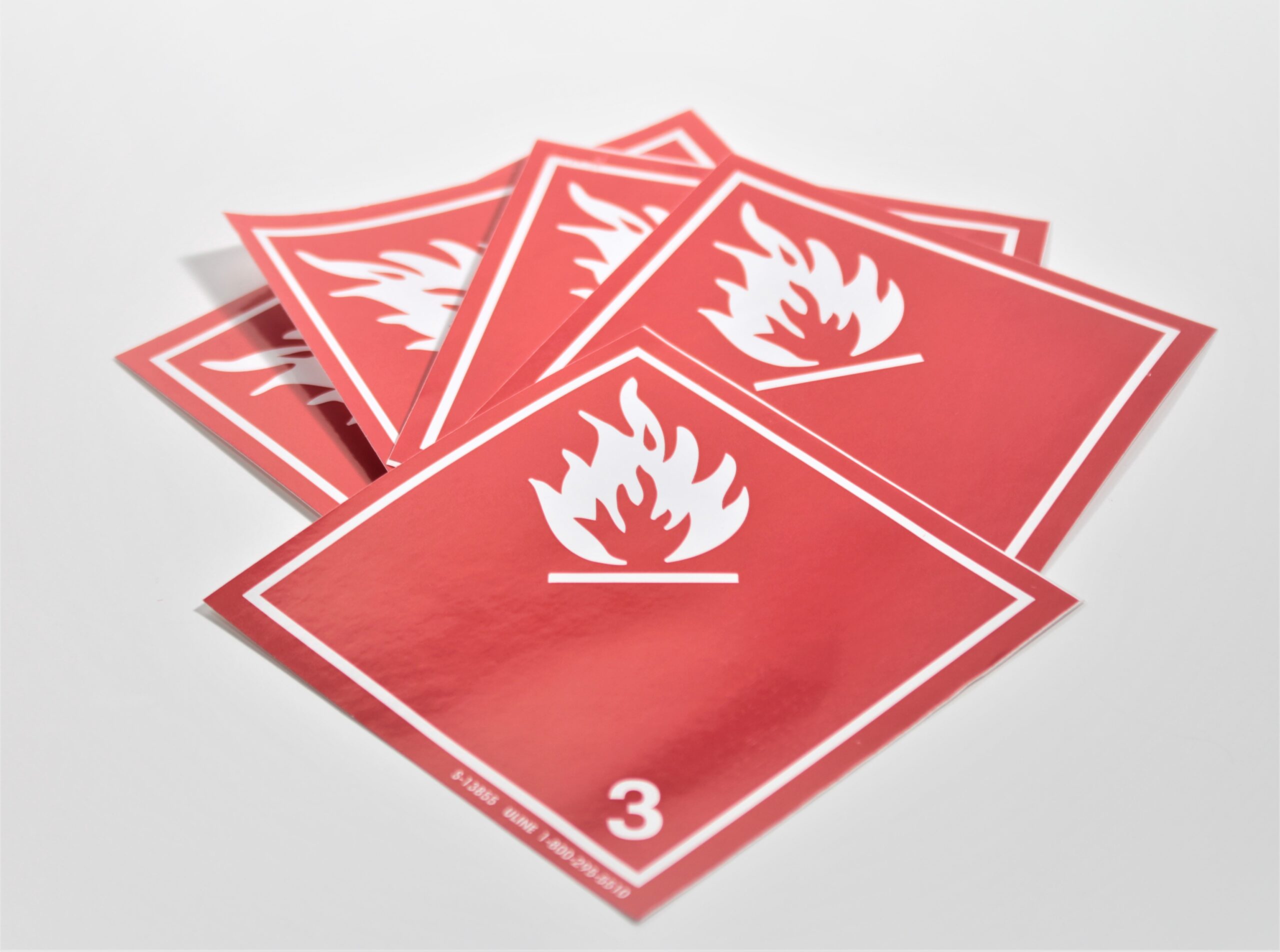 T.D.G. Labels, Flammable Liquid (Class 3), 4 x 4″, Pack of 5 – Norchemist