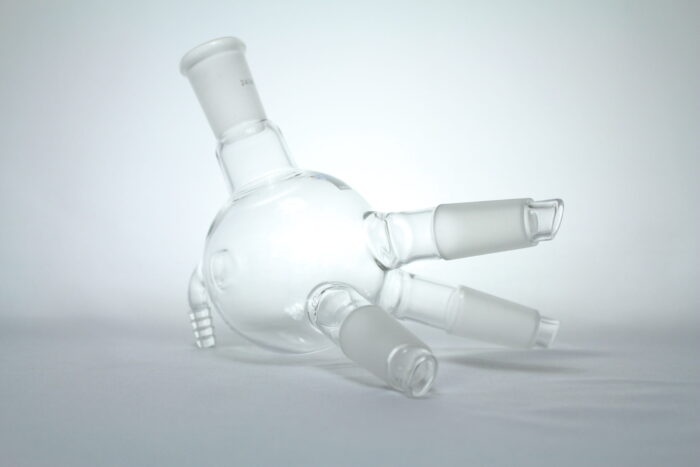 Distillation Receiver, Cow Type, with Hose Connection, 24/40 – Norchemist