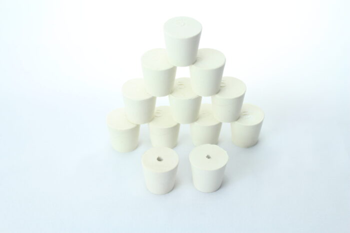 10+2 Rubber Stopper Set, Including 10 of #5 and 2 of #5 with 1-Hole ...